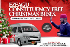 Hon. Chima Obieze Donates Free Busses for Ezeagu People to Travel For ...